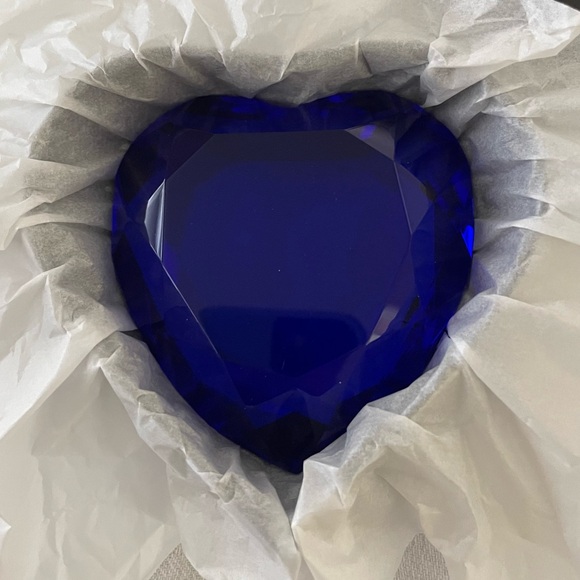 Rosenthal | Accents | Rosenthal Cobalt Blue Crystal Heart | Poshmark